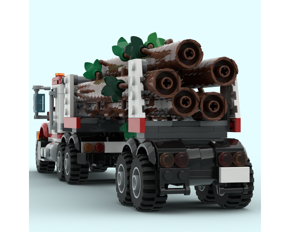 LEGO MOC White Stallion Logging Truck by Wacky | Rebrickable - Build ...