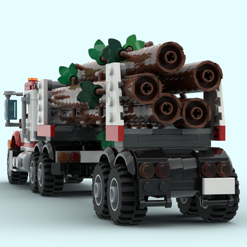 LEGO MOC White Stallion Logging Truck by Wacky | Rebrickable - Build ...
