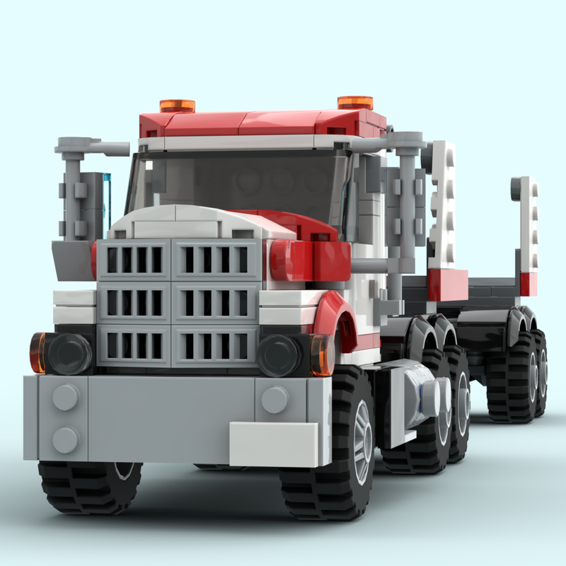 LEGO MOC White Stallion Logging Truck by Wacky | Rebrickable - Build ...