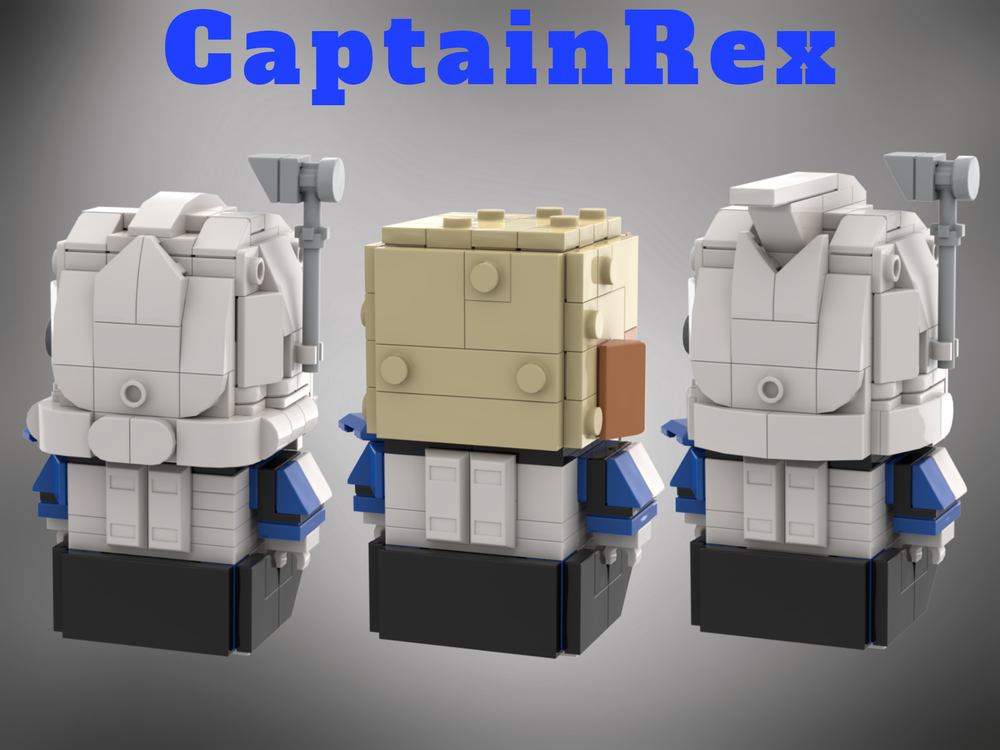 LEGO MOC Captain Rex Brickheadz by Ant0noo | Rebrickable - Build with LEGO