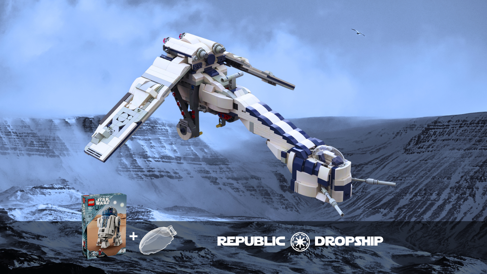 LEGO MOC Republic Dropship - Mod from 75379 - only 1 extra windshield is needed by zsoltom ...