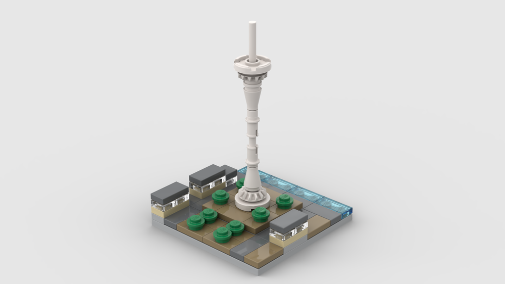 LEGO MOC Micro City - Canton Tower by bygasd | Rebrickable - Build with ...