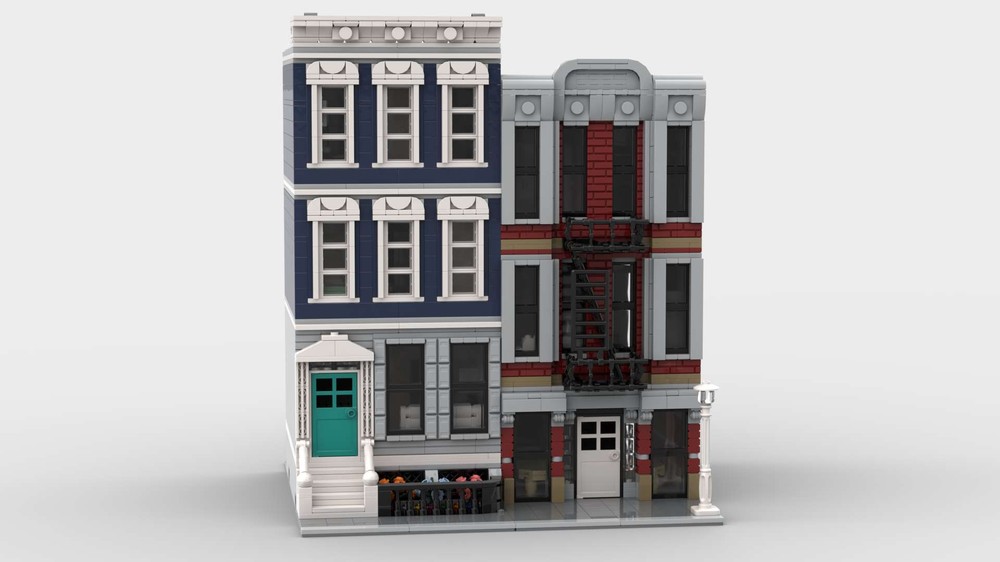 LEGO MOC Modular Apartment Buildings by 603bricks | Rebrickable - Build ...