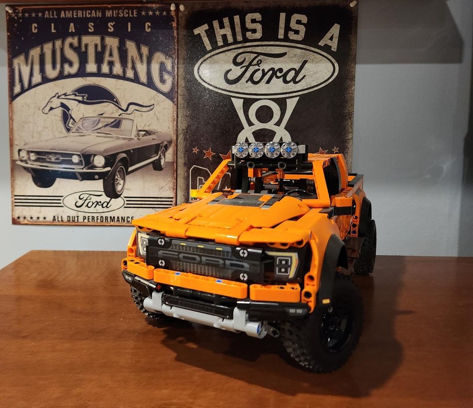 LEGO MOC 42126 Ford F-150 Raptor with Front Off-Road Lights and Bed Add ...