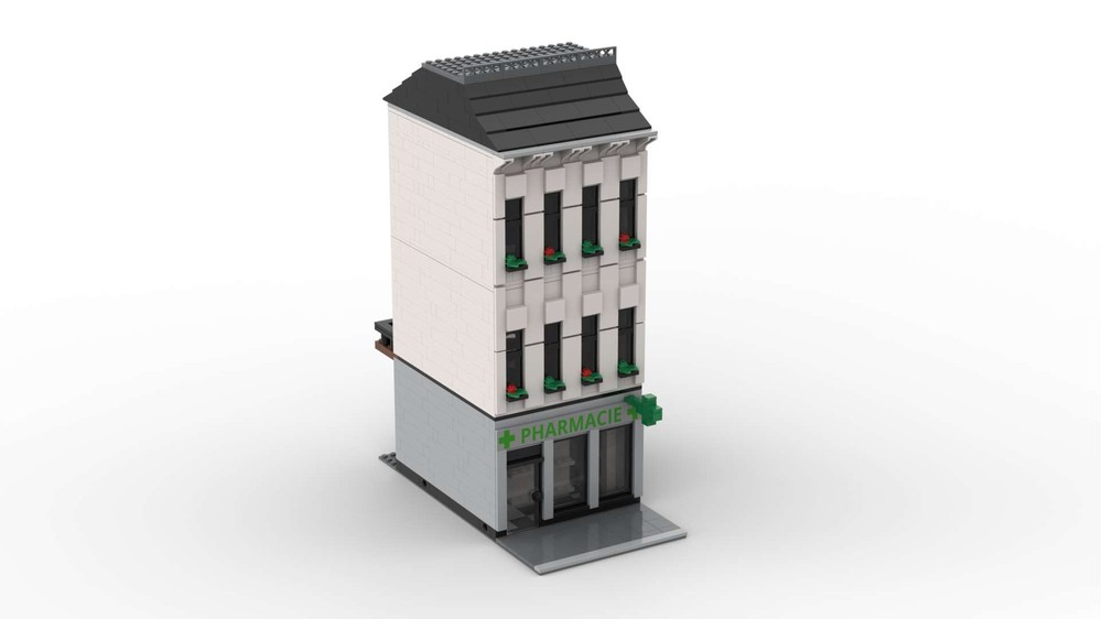 LEGO MOC Modular Pharmacy by MexWhite | Rebrickable - Build with LEGO