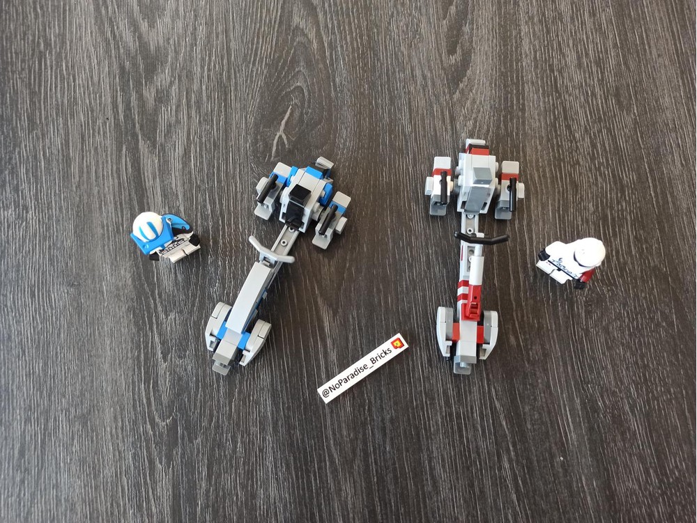 LEGO MOC BARC Speeder in minifig scale (91st Corps and 501st Legion ...