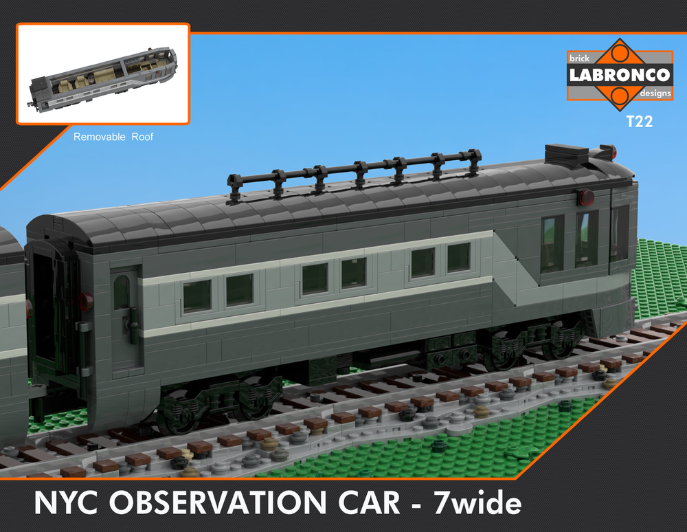 LEGO MOC-178939 T22 - NYC Observation Car by Labronco Brick Designs ...