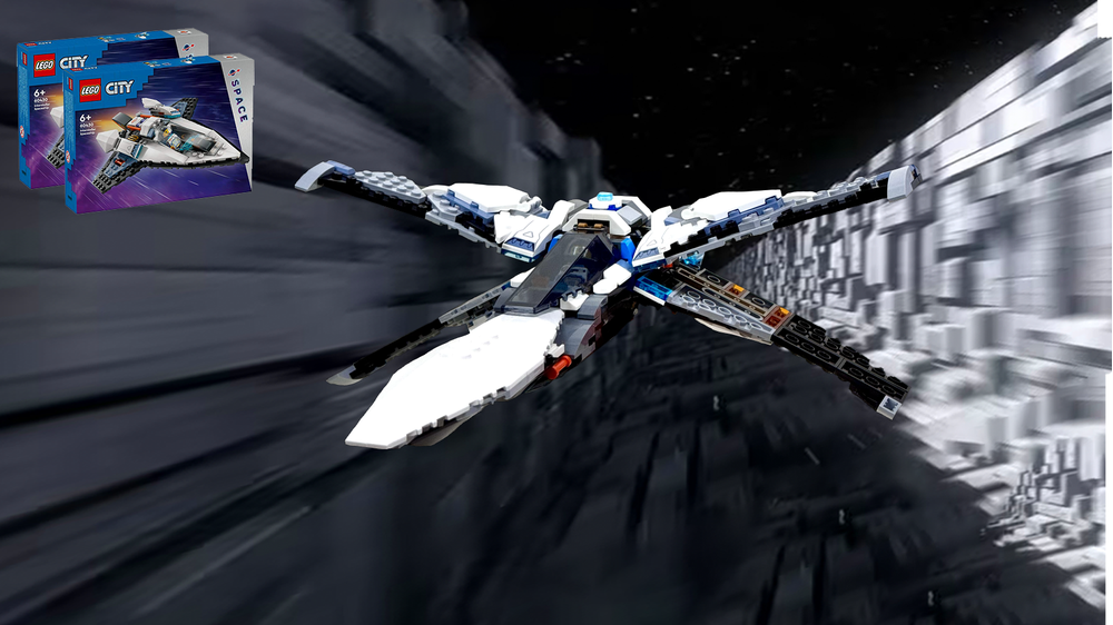 LEGO MOC Interstellar Spaceship Upgrade version 5 (2x60430) XWing by ...