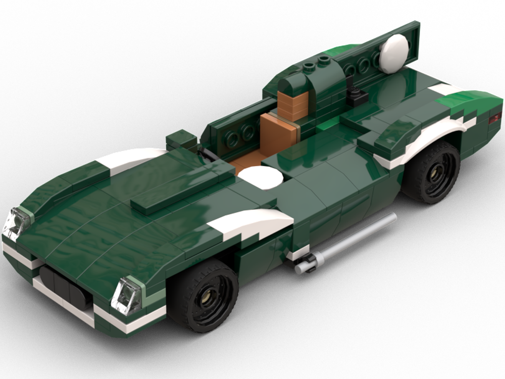 LEGO MOC 1958 Jaguar D type by CunningFox Designs | Rebrickable - Build with LEGO