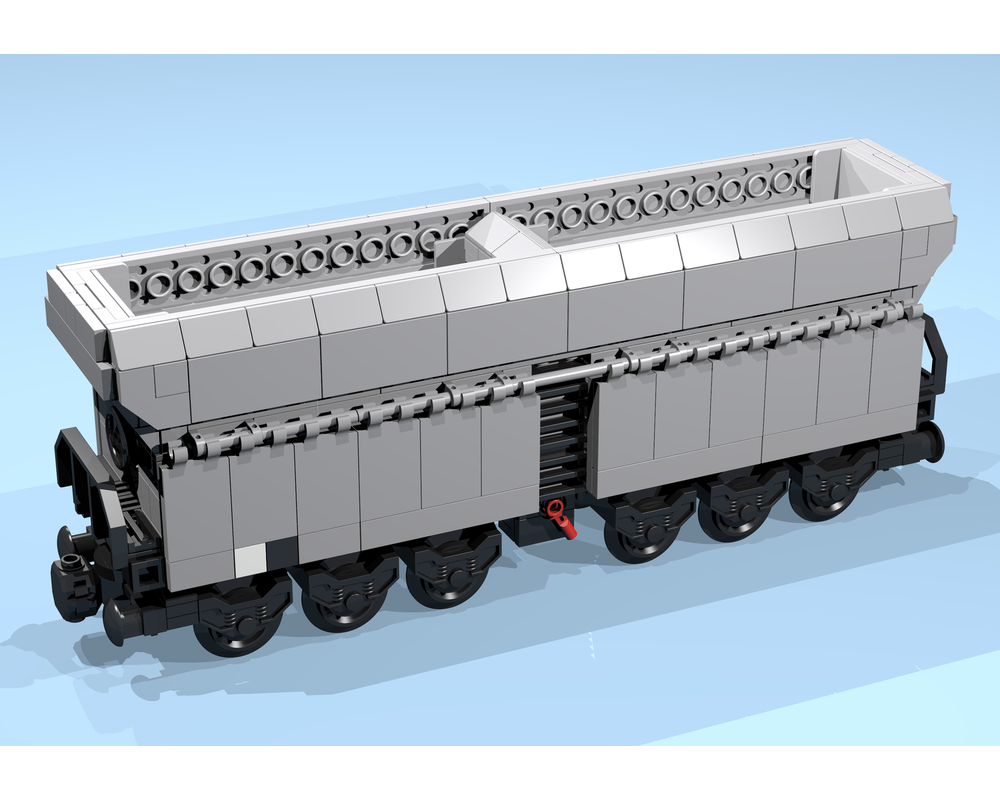 LEGO MOC-17897 12-Wheel Ore Hopper Faals 151 (gray) (Train > RC Train ...