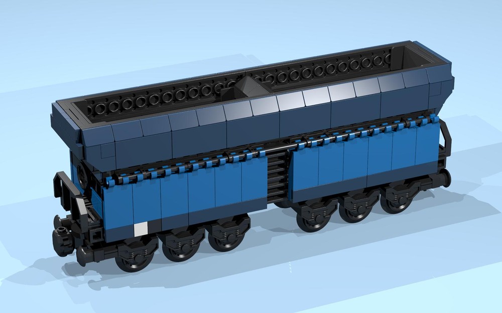 LEGO MOC 12-Wheel Ore Hopper Faals 151 (blue) by Echaton | Rebrickable ...