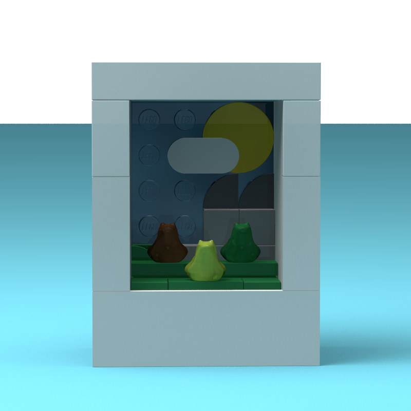 LEGO MOC Frog poster! by Sire_Mew | Rebrickable - Build with LEGO