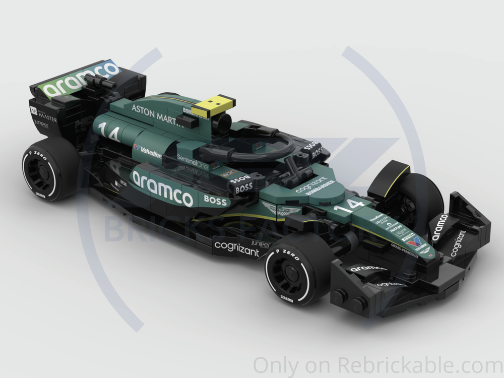 LEGO MOC F1 Aston Martin AMR24 by Pit Lane Bricks Factory | Rebrickable ...