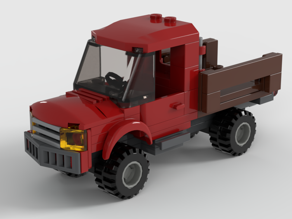 LEGO MOC Pick-up truck by Ptchnk | Rebrickable - Build with LEGO