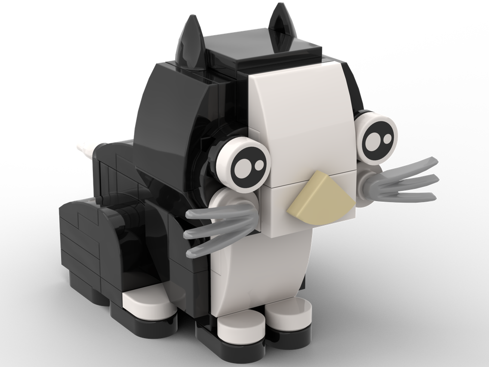 Lego Moc Cat By Johns Brickworld Rebrickable Build With Lego