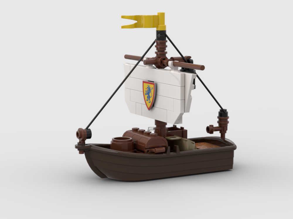 LEGO MOC Small Medieval Boat by Bullsbrick | Rebrickable - Build with LEGO