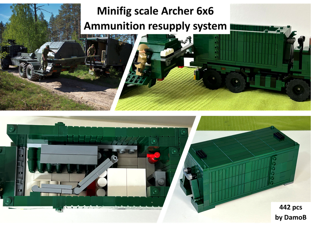 LEGO MOC PLS v1 Archer ammunition handling unit BAE Systems Bofors by ...