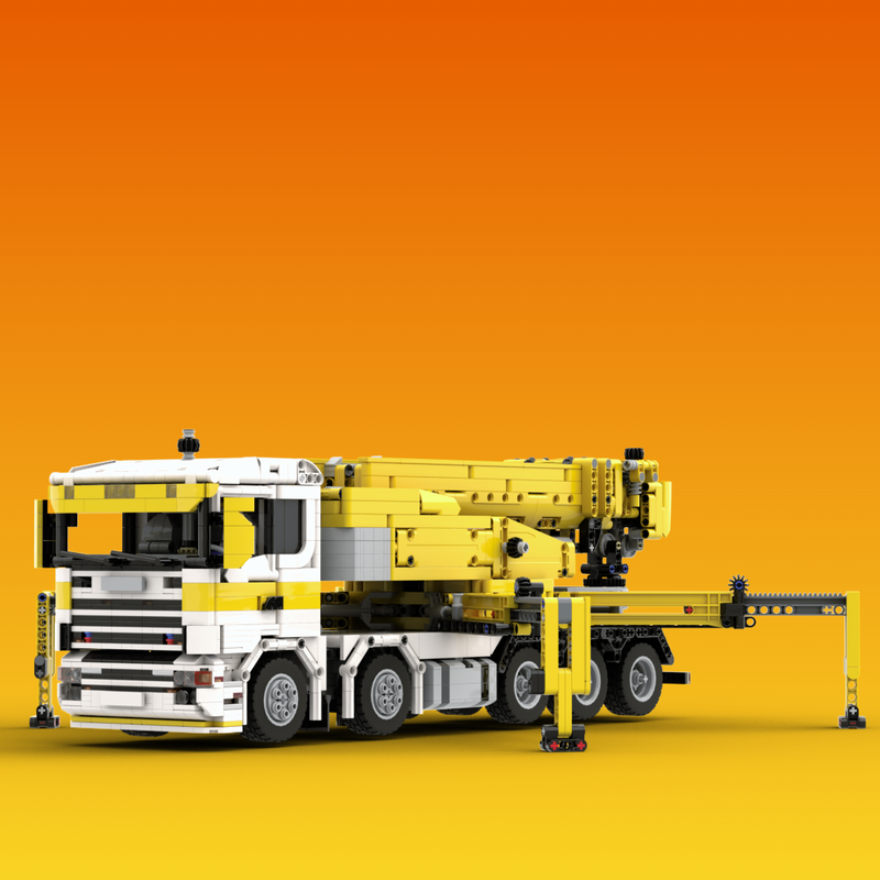 LEGO MOC Scania 164L heavy duty crane truck by OldOlneyLego ...