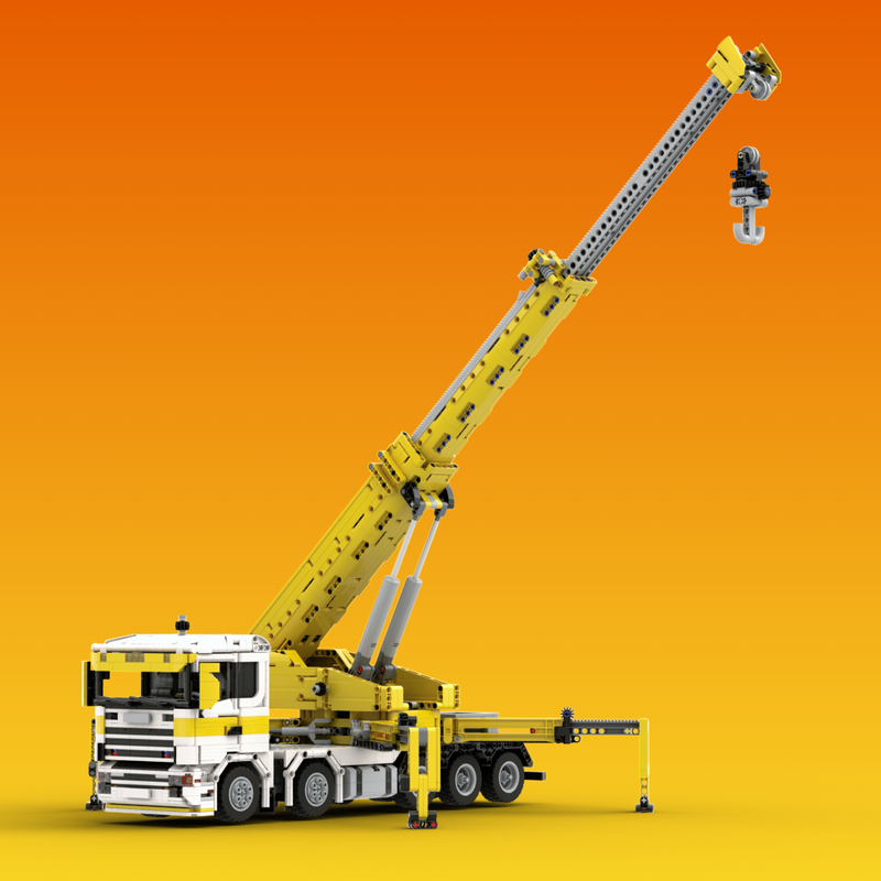 LEGO MOC Scania 164L heavy duty crane truck by OldOlneyLego ...