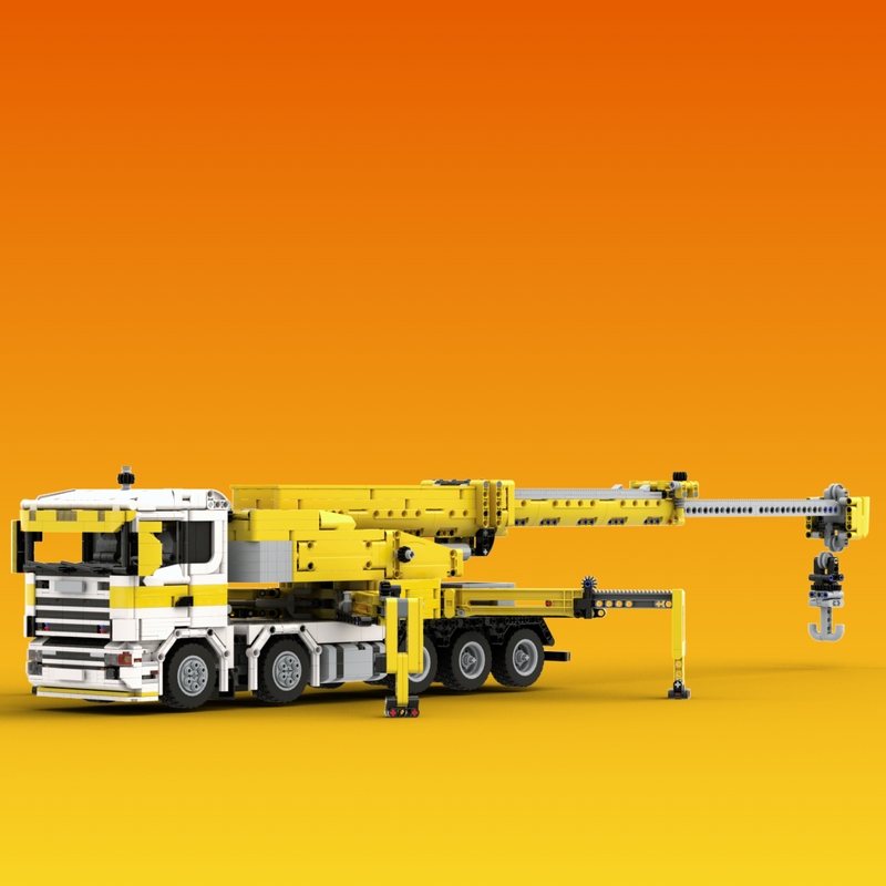 LEGO MOC Scania 164L heavy duty crane truck by OldOlneyLego ...