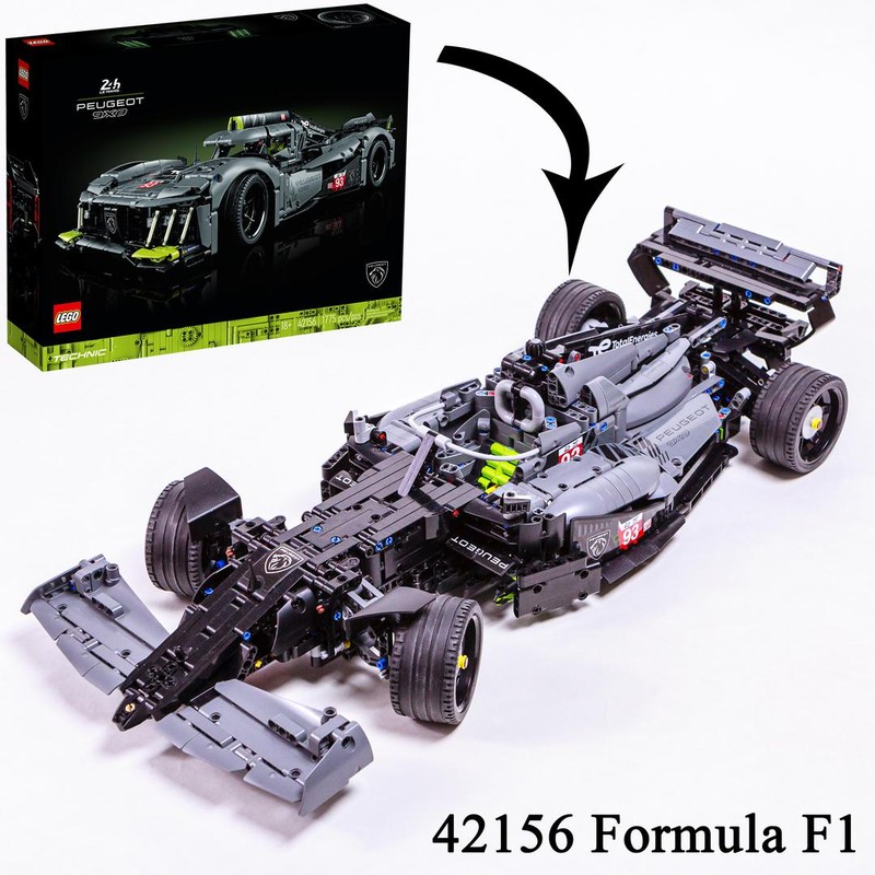 LEGO MOC Formula F1 (42156 Peugeot 9X8 Le Mans Hybrid Hypercar c-model ...