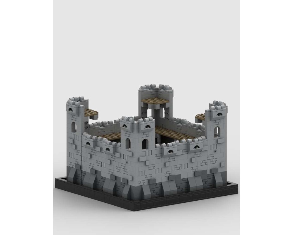 LEGO MOC Modular Castle Wall by ComputerDino | Rebrickable - Build with ...