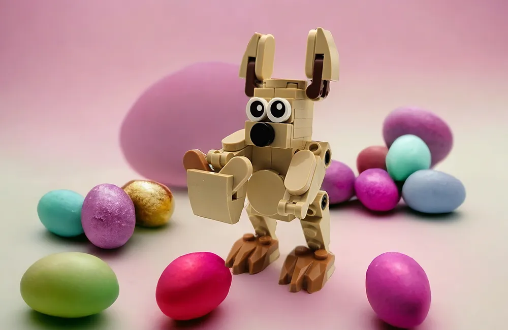 LEGO MOC 30666 Easter Bunny by one.brick.a.day | Rebrickable - Build ...