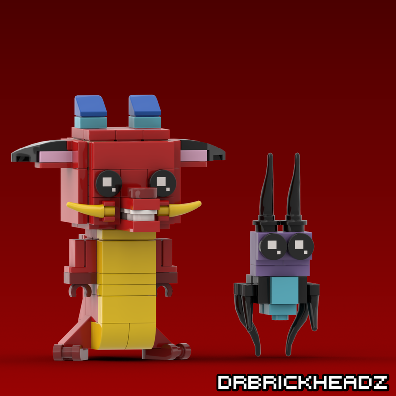 LEGO MOC Mushu + Cri-Kee (Mulan 1998) Brickheadz by DrBrickheadz ...
