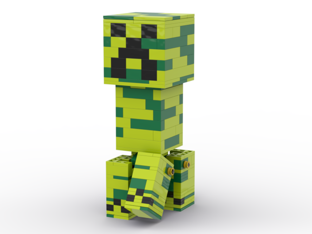 LEGO MOC Minecraft posable creeper by Space_Steave | Rebrickable ...