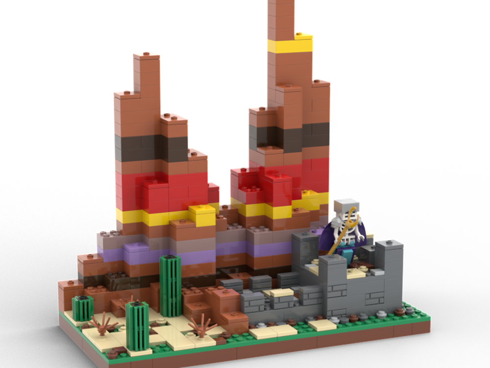 LEGO MOC Minecraft Dungeons Cacti Canyon by FyreDragon | Rebrickable ...