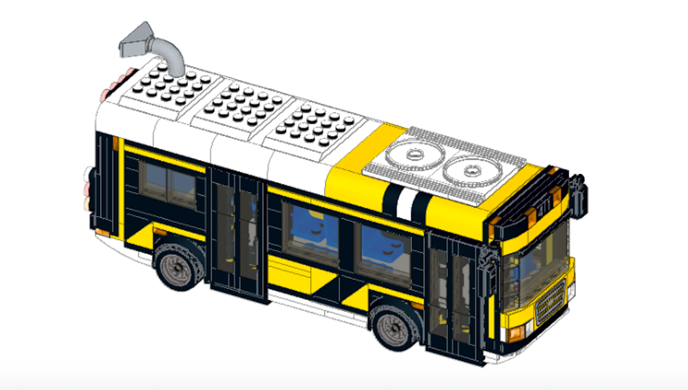 LEGO MOC City Bus by BrixGoFar | Rebrickable - Build with LEGO