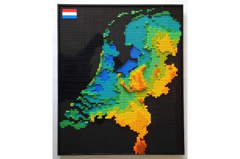 LEGO MOC Dutch Heightmap 3D by VDWWD | Rebrickable - Build with LEGO