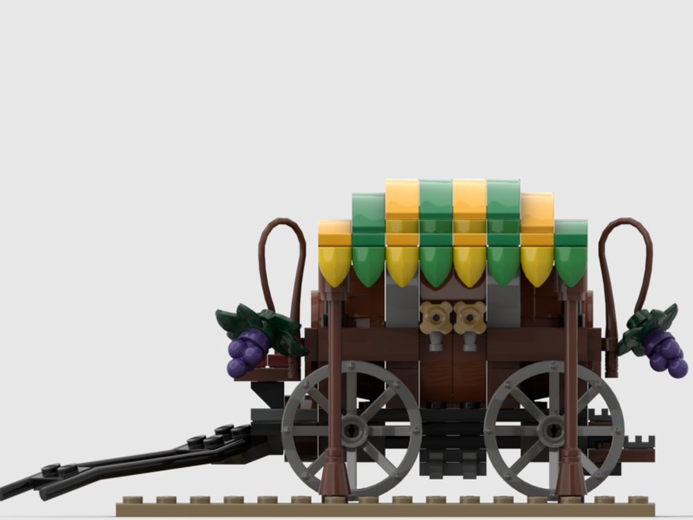 LEGO MOC Medieval Wine Wagon by Wonderluster | Rebrickable - Build with ...