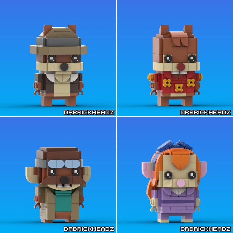 LEGO MOC Rescue Rangers Brickheadz Bundle by DrBrickheadz | Rebrickable ...