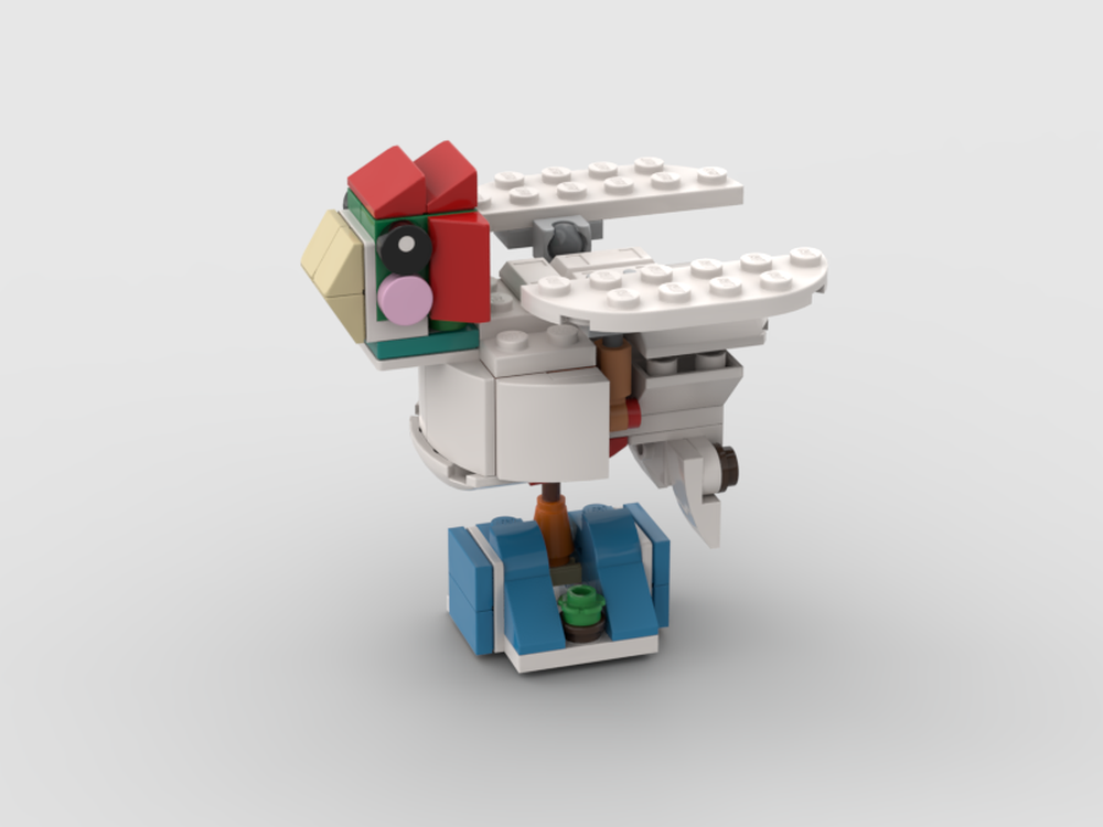 LEGO MOC 30645: Snowman B-Model (Baby Bird Flying with Display Stand ...