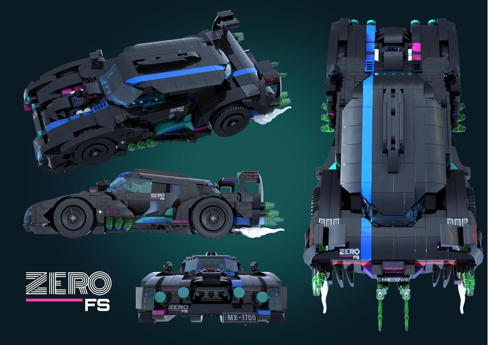 LEGO MOC Zero FS - Cyberpunk Hypercar by MadDadBricks | Rebrickable ...