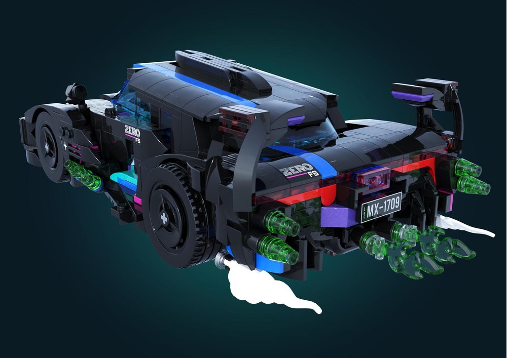LEGO MOC Zero FS - Cyberpunk Hypercar by MadDadBricks | Rebrickable ...