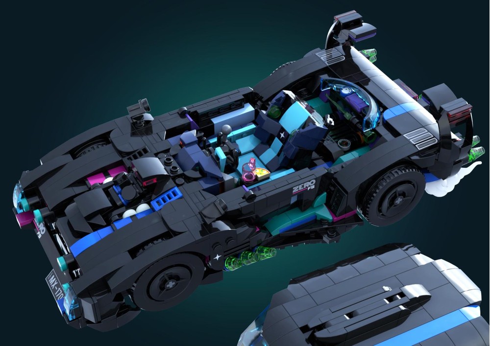 LEGO MOC Zero FS - Cyberpunk Hypercar by MadDadBricks | Rebrickable ...