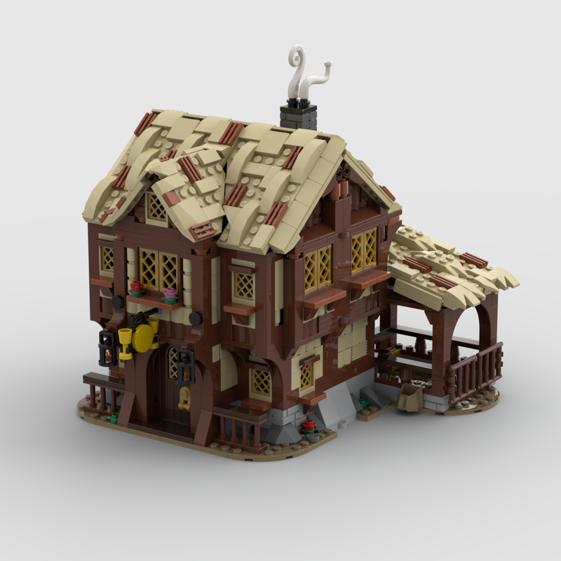 LEGO MOC Tavern - Medieval Village by MidiBricks | Rebrickable - Build ...