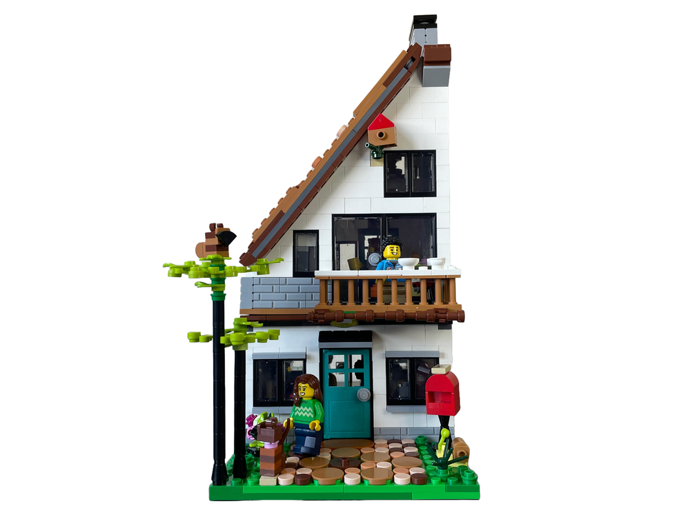 LEGO MOC Cozy Home Modular Alternate build of 2x31139 Cozy House by re ...