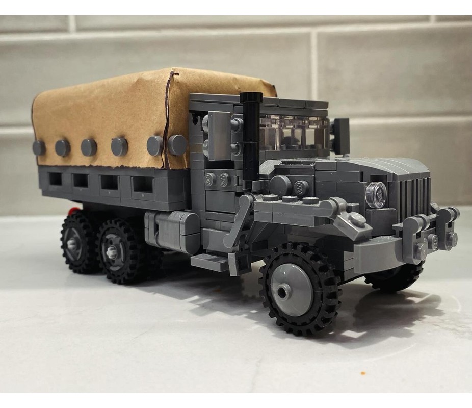 LEGO MOC U.S. M35 Military Cargo Truck by Cascadia Bricks | Rebrickable ...
