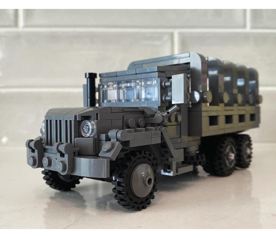 LEGO MOC U.S. M35 Military Cargo Truck by Cascadia Bricks | Rebrickable ...