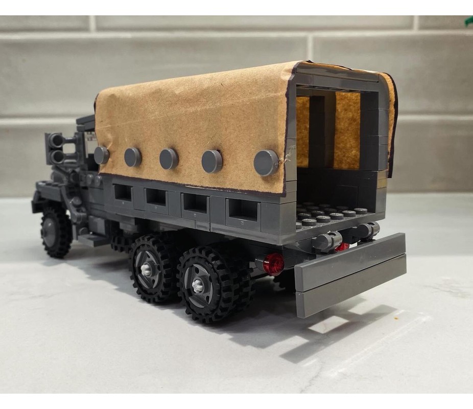 LEGO MOC U.S. M35 Military Cargo Truck by Cascadia Bricks | Rebrickable ...