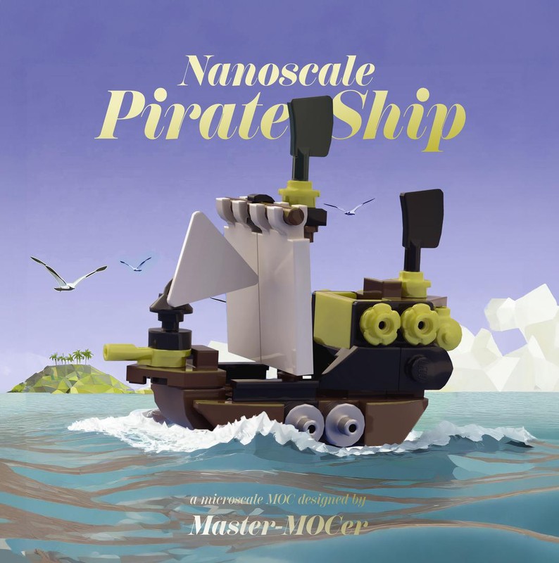 LEGO MOC Nanoscale Pirate Ship by Master-MOCer | Rebrickable - Build ...