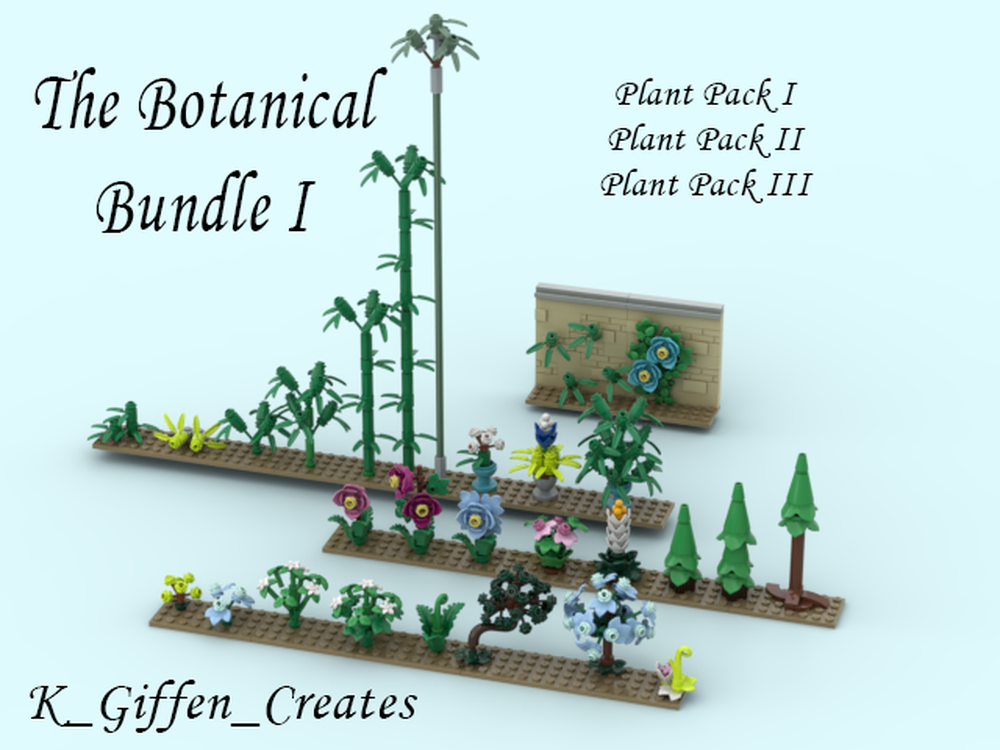 LEGO MOC Botanical Bundle I by K_Giffen_Creates | Rebrickable - Build ...