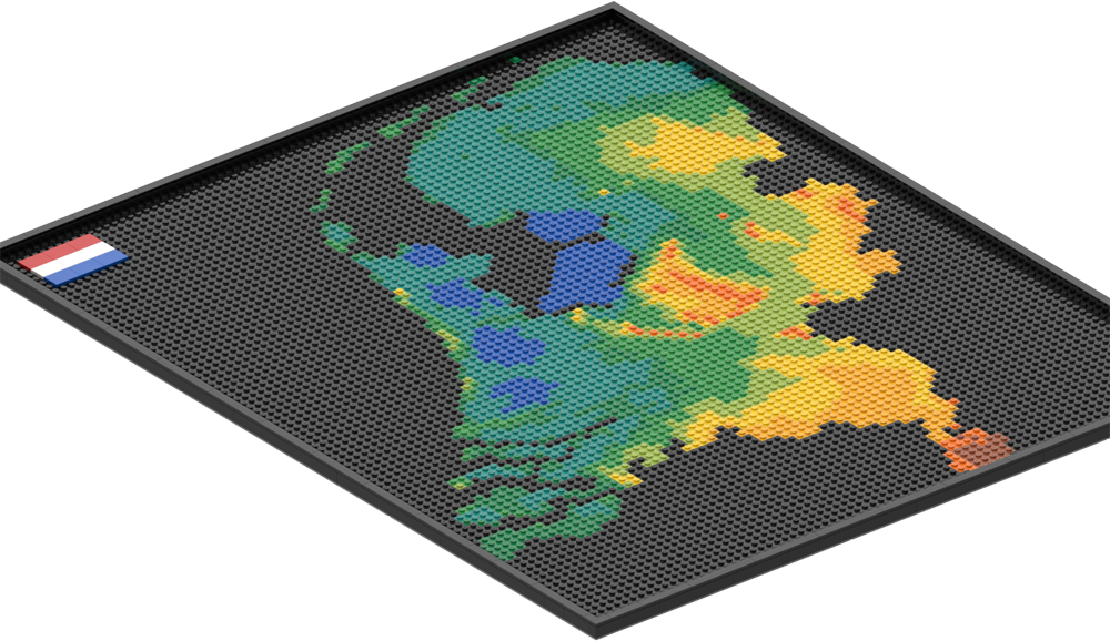 LEGO MOC Dutch Heightmap 2D by VDWWD | Rebrickable - Build with LEGO