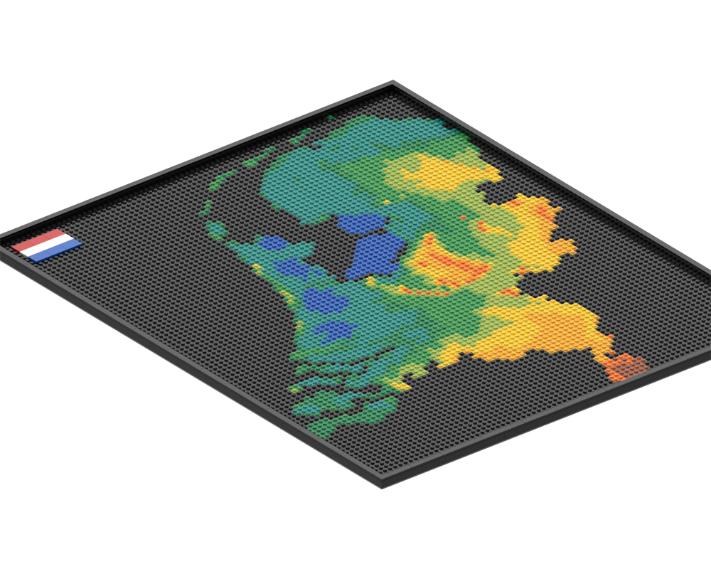 LEGO MOC Dutch Heightmap 2D by VDWWD | Rebrickable - Build with LEGO