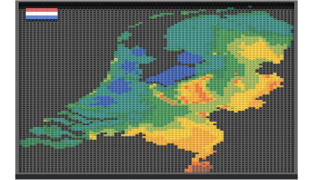 LEGO MOC Dutch Heightmap 2D by VDWWD | Rebrickable - Build with LEGO
