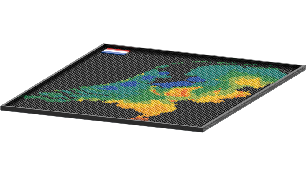 LEGO MOC Dutch Heightmap 2D by VDWWD | Rebrickable - Build with LEGO
