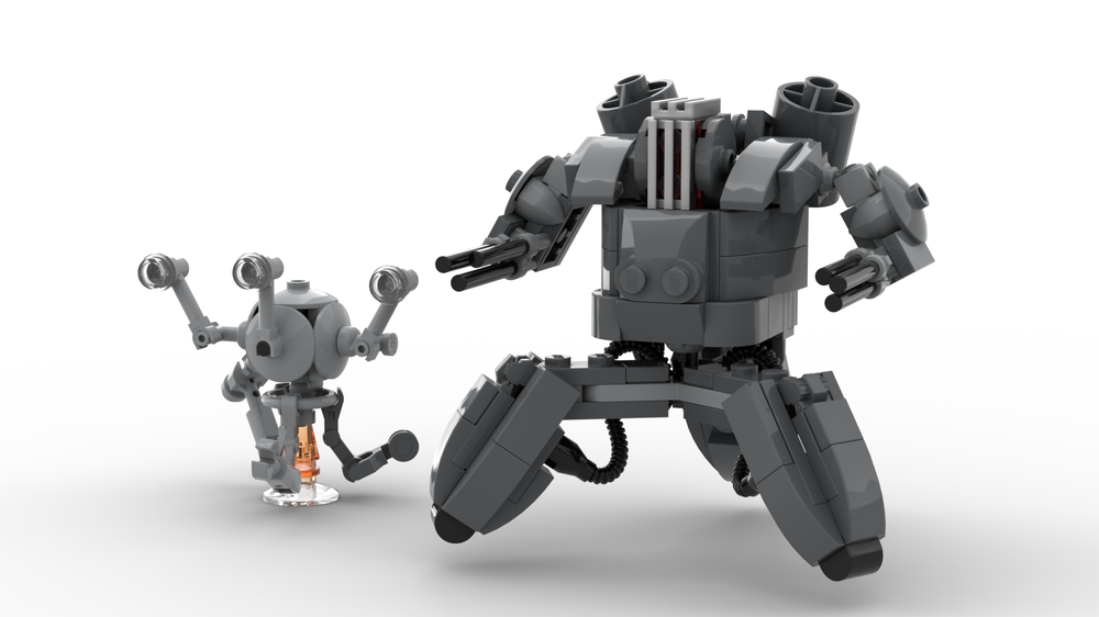 Lego Moc Fallout 4 Robots Sentry Bot And Mr Handy By Texta217